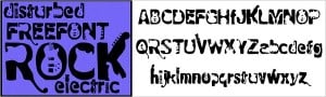 The Fonts that Rock: Collection of 44 Astonishing Free Rock Band Fonts