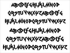 The Fonts that Rock: Collection of 44 Astonishing Free Rock Band Fonts