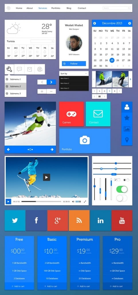 41 Free Metro-Style UI Kits that Improve User Experience