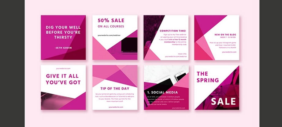 Instagram Post Template Bundles: Trendy Layouts for Insta Feed & Stories